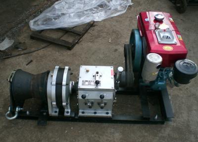 China 5 Ton Diesel Engine Powered Capstan Winch for Heavy Duty Cable Pulling in Transmission Line Construction for sale