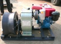 China Overhead Transmission Line 5 Ton Diesel Engine Powered Winch With 400 mm Cable Drum for sale