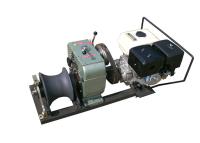 China 5 Ton Capacity Gasoline Engine Powered Portable Cable Winch for Heavy-Duty Cable Pulling for sale