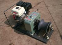 China 5 Ton Capacity Gasoline Engine Powered Portable Cable Winch for Heavy-Duty Cable Pulling for sale