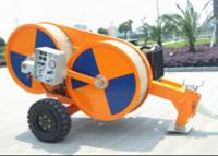 China 40kN Max Tension Hydraulic Tensioner with 5 Groove Bullwheel for Conductor Stringing Equipment for sale