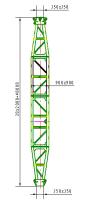 China Stringing Euqipment LBN Aluminum Alloy Gin Pole For Tower Erection for sale