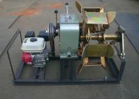 China High Efficiency 30KN Cable Winch Puller / Wire Winch With Gasoline Engine for sale