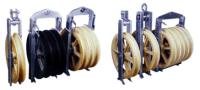 China 916mm Diameter MC Nylon 5-Wheel Transmission Line Pulley Block for Heavy-Duty Stringing for sale