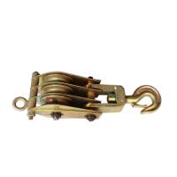 China Wire Rope Pulley Block Lifting Pulley Double Wheels Pulley Hook Pulley for sale