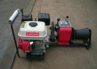 China 1 Ton Gasoline Engine Powered Cable Drum Winch for Power Construction for sale