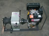 China High Speed 3 Ton Diesel Engine Winch / Hoist Capstan Rope Winch for sale