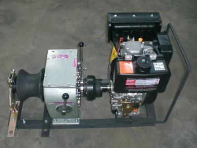 China High Speed 3 Ton Diesel Engine Winch / Hoist Capstan Rope Winch for sale