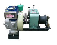 China Capstan Cable Winch Puller With Diesel Engine Power Motor 4HP for sale