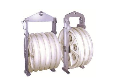 China Cable Pulling Tools 916mm Diameter Conductor Stringing Pulley Blocks for sale