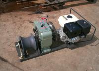 China 5 Tons Petrol Engine Cable Winch Puller / gasoline engine powered winch for sale