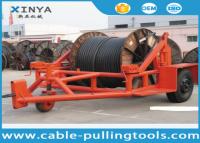 China 5 Ton Cable Reel Trailer , Cable Drum Carrier for stringing with automatic braking device for sale