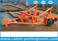China 5 Ton Cable Reel Trailer , Cable Drum Carrier for stringing with automatic braking device for sale