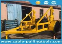 China 5 Ton Cable Reel Trailer , Cable Drum Carrier for stringing with automatic braking device for sale
