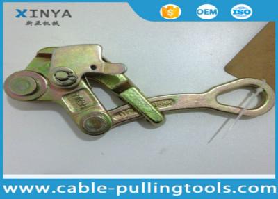 China 1 Ton Rated Load Cable Pulling Grip with Anti-Slip Serrated Jaw and Galvanized Surface for ACSR AAC Conductors for sale