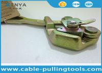 China 1 Ton Rated Load Cable Pulling Grip with Anti-Slip Serrated Jaw and Galvanized Surface for ACSR AAC Conductors for sale