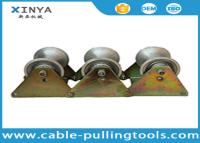 China Aluminum Straight Line Cable Pulley Wheels Cable Roller Trech Roller for Releasing the Cable for sale