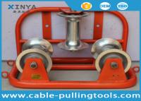 China Ground Corner Pulley 3-Wheel Stringing Block with 10KN Rated Load for Heavy Duty Transmission Line Installation for sale