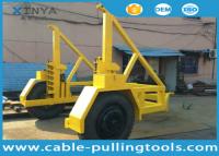 China 3T - 10T Heavy duty suspension cable drum reel carrier trailer for cable pulling for sale