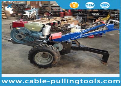 China 5 Ton Double Drum Tractor Winch With Water-Cooled Diesel Engine For Cable Pulling for sale