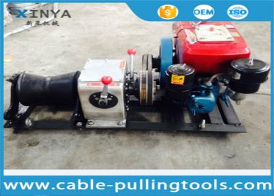 China Power Construction Cable Winch Puller With Water Cooled Diesel Engine for sale