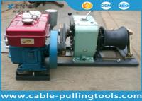 China Small Volume 5 Ton Diesel Engine Powered Winch for Cable Pulling With Belt Driven for sale