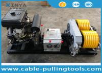 China Double Capstan Cable Winch Puller With 6 Grooves , 240 mm bottom diameter for sale