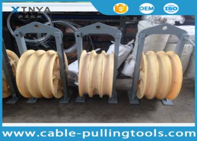 China 3-Sheave Conductor Stringing Pulley Block with Nylon Wheels and 660mm Diameter for Efficient Tackle Hoist Operations for sale