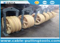 China 3-Sheave Conductor Stringing Pulley Block with Nylon Wheels and 660mm Diameter for Efficient Tackle Hoist Operations for sale