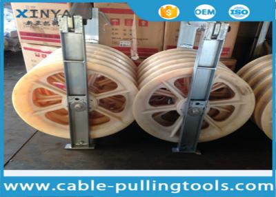China Large Diameter Bundled Conductor Pulley Power Line Stringing Equipment Block With Five Nylon Wheel 660mm for sale