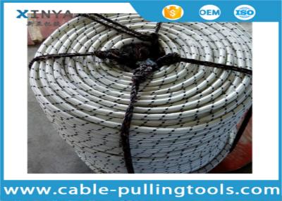 China 12mm Heavy Duty Double Braided Nylon Rope for Electrical Cable Pulling, Marine and Industrial Use for sale