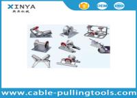 China Different Types Underground Cable Pulling Roller Cable Pulley With Aluminum / Nylon Wheel for sale