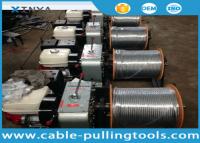 China 5 Ton Capacity Cable Pulling Winch with Honda GX390 13HP Engine and Heavy-Duty Steel Frame for sale