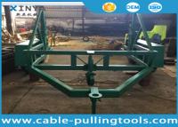 China 12 Ton Load Capacity Underground Cable Tools Cable Drum Carrier With Surface Treatment Spray Paint for sale