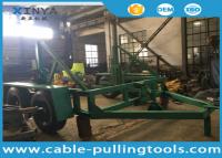 China 12 Ton Load Capacity Underground Cable Tools Cable Drum Carrier With Surface Treatment Spray Paint for sale