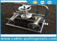 China Galvanized Aluminum Triple Corner Cable Roller 10kN Rated Load for Heavy-Duty Cable Laying for sale