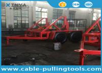 China 12 Ton Capacity Cable Drum Trailer Underground Cable Tools With Hand Brake and Air Brake for sale