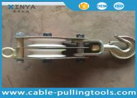 China Tower Erection Tools 1T Double Wheel Wire Rope Pulley Block Snatch Block for sale