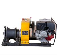 China 8 Ton Cable Winch Puller With Honda Gasoline Engine For Power Construction Cable Pulling for sale