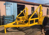 China 5 Ton Cable Drum Carriage , Cable Reel Trailer With Over Run Brake System for sale