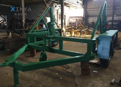 China Cable Push Pull Tools 10 Ton Cable Vehicle Drum Trailer , Cable Reel Trailer for sale
