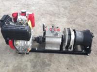 China Diesel Wire Rope Winch Cable Pulling Machine Capacity 50KN 5 Ton Fast Speed for sale