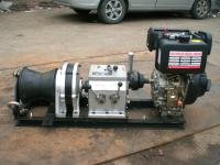 China Diesel Wire Rope Winch Cable Pulling Machine Capacity 50KN 5 Ton Fast Speed for sale