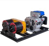 China Honda / Yamaha Engine 5 Ton 50KN Double Capstan Winch Pulling Hoisting for sale