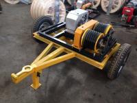 China 5tons Double Capstan Drum Winch With Trailer Can Match Honda / Yamaha Gasoline Engine for sale