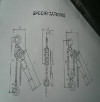 China 3 Ton Rated Load Lever Hoist with 410N Operating Force and Manual Ratchet Lever for Construction Lifting for sale