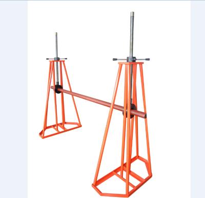 China Power Construction Tools Simple Reel Payout Stand 1- 5ton Mechanical Cable Stand for sale