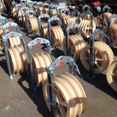 China Transmission parts pulleys Bundled Conductor Stringing Block pulley With Large Diameter for sale