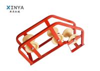 China 10KN Rated Load Cable Corner Roller with Triple Nylon Roller Design for Corrosion & Wear Resistant Cable Pulling for sale