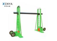 China 10T Hydraulic Cable Reel Stand with Hydraulic Lifting and Heavy Duty Steel Structure for Cable Drum Support for sale
